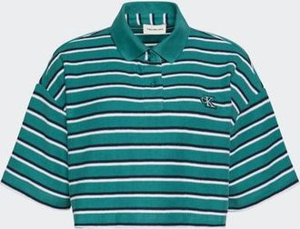 Calvin Klein Polo court ray&eacute; - Taille XS