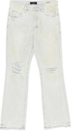 Purple Pinstripe Ripped Jeans