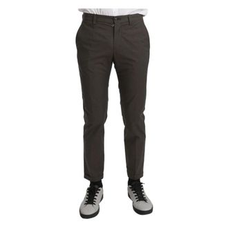 Dolce & Gabbana Elegante Braune Freizeithose - - Trousers - Herren - Braun - XS