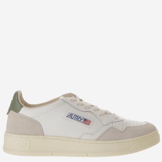 Autry Mens Sneakers Medalist Low Green Leather Trainers
