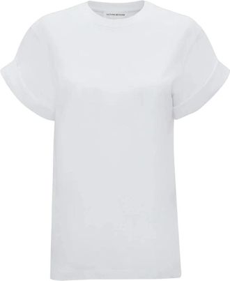 Victoria Beckham Femme, Tops, Blanc, Taille: 36 FR Tilly T-Shirt
