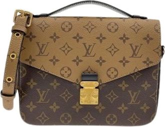 Louis Vuitton unisex, Pre-owned, Brun, Taille: ONE Size Pre-owned Pochette Metis Monogram Reverse Shoulder Bag