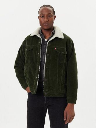 Levi's Jeansjacke Trucker A5784-0027 Grün Relaxed Fit