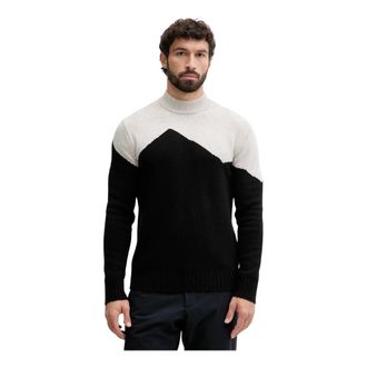 Emporio Armani Gemusterter Strickpullover - - Knitwear - Herren - Schwarzk - 2XL