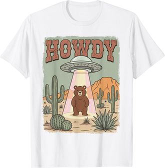 Image UFO Howdy Desert Bear T-Shirt