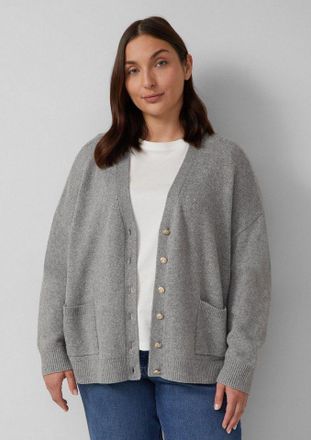 s.Oliver Cardigan Strickjacke Locker geschnittene Strickjacke mit dekorativen Kn&ouml;pfen
