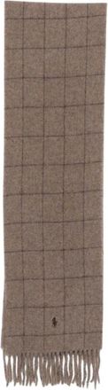 Polo Ralph Lauren &Eacute;charpe &agrave; franges en m&eacute;lange de laine - Homme - Accessoires - Brun - Taille: ONE Size