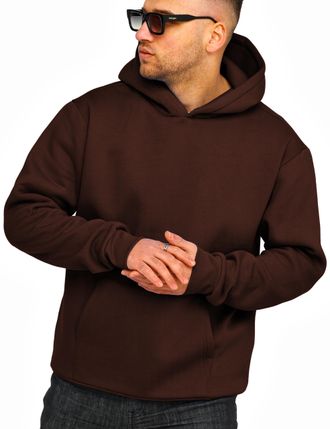 Behype. Herren Oversize Hoodie Kapuzenpullover Einfarbig Basic Heavy Blank Pullover Unifarben Kapuzen-Sweatshirt (DE/NL/SE/PL, Alphanumerisch, XXL, Regular, R
