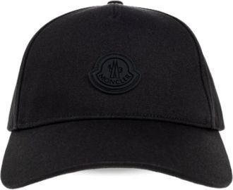 Moncler Femme, Accessoires, Noir, Taille: ONE Size Casquette de baseball en coton avec logo