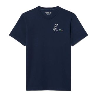 Lacoste T-Shirt mit Rundhalsausschnitt - - Tops - Herren - Blau - XS