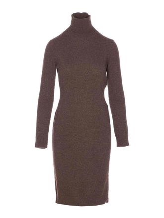Maison Margiela Pull Col Roul&eacute; - Marron