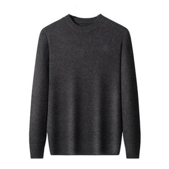 Generic Pull à col rond pour homme - Doux et chaud - Décontracté - Manches longues - En tricot fin, 650, XXL