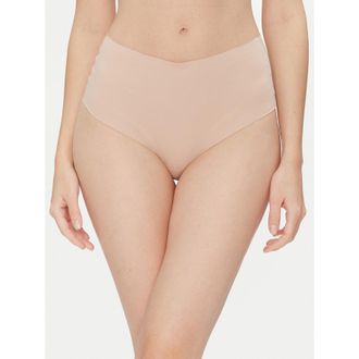 Ysabel Mora Klassischer Damenslip mit hoher Taille 19662 Beige