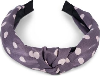 styleBREAKER Haarschmuck Haarreif gepunktet mit Knoten Rockabilly
