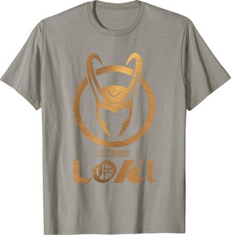 MARVEL Loki-Bronze Horn Logo Pocket T-Shirt