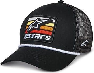 Alpinestars Selica Trucker Hat Baseball Cap Sport R&eacute;glable Casquette, Noir/Noir, Taille Unique Homme