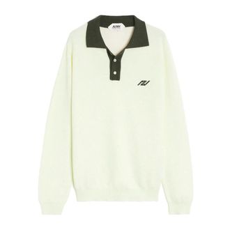 Autry Sportliches Langarm-Polohemd - - Knitwear - Herren - Gr&uuml;n - M