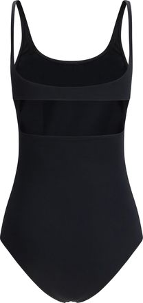 Courr&egrave;ges Cut-Out Detail One-Piece Swimsuit - Black