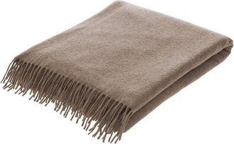 ESTELLA Wohndecke Plaid Vernazza | Maron | Wohndecke für den Kuschel-Faktor | 130x180 cm | sehr weiche gerauhte Oberfläche | kuschelige Wohndecke für Bett und