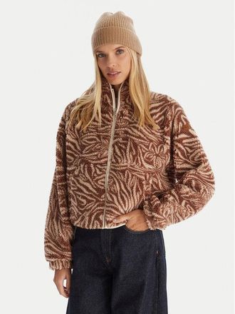 Roxy Fleecejacke Blury Cloud 236ERJPF03 Braun Regular Fit