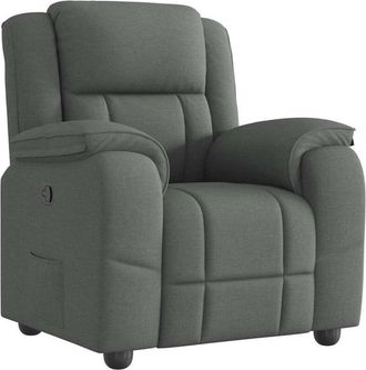 vidaXL Fauteuil inclinable Gris fonc&eacute; Tissu Vidaxl