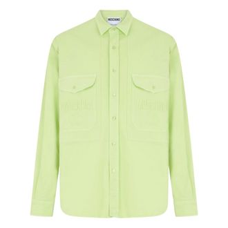Moschino Homme, Chemises, Vert, Taille: L Chemise &agrave; Col Classique