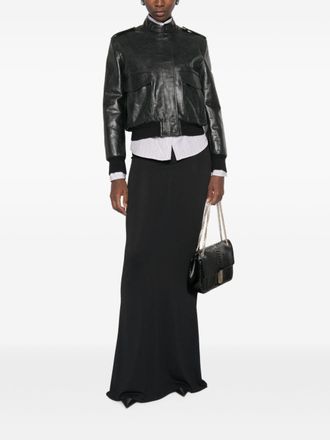 Tom Ford Womens Calfskin Jacket Black