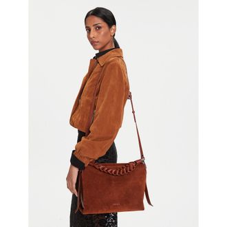 Coccinelle Handtasche Coccinelle P6P Boheme Suede Bimaterial E1 P6P 19 02 01 Braun