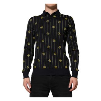 Dolce & Gabbana Polo T-Shirt - - Tops - Herren - Schwarzk - M