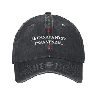 Generic Le Canada nest Pas &Agrave; Vendre Femme Homme Casquette De Baseball Classic Chapeau sans D&eacute;formation Casquette Trucker pour Ext&eacute;rieur Golf Sport