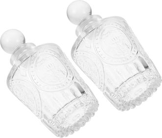 OSALADI 2 St&uuml;ck 50ml Aromaflaschen aus Glas Diffusorflaschen f&uuml;r Aromatherapie Bruchsichere Duftspenderflaschen Transparent Vielseitig f&uuml;r Zuhause und B&uuml;ro