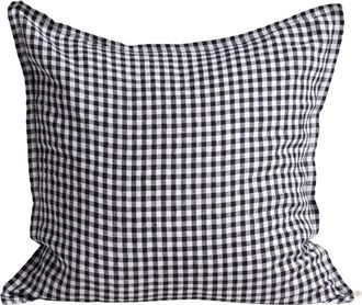 Gabrielle Paris Taie doreiller en lin lav&eacute; vichy Gabrielle Paris