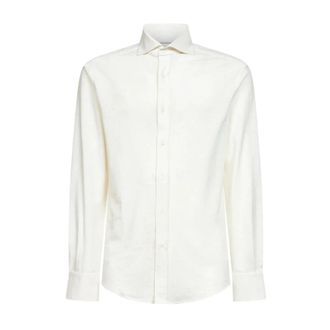 Brunello Cucinelli Klassisches Hemd - - Shirts - Herren - Beige - XL