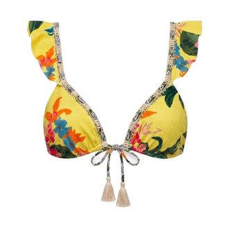 Del Maar Femme, Maillots de bain, Jaune, Taille: 36 FR Namaka Bikini Top