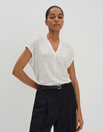 someday Kurzarmshirt KUINN mit tiefen V-Neck