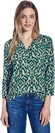 Street One Damen Print Shirt mit Knopfdetail