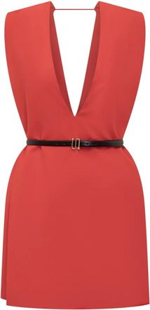 Sportmax Femme, Robes, Rouge, Taille: 38 FR Agrume1234 Mini Dress