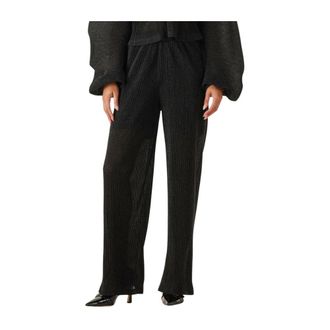 Notre-V Weite Schwarze Polyesterhose - - Trousers - Damen - Schwarzk - 2XL