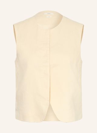 Yerse Yerse Leinenweste Rita gelb