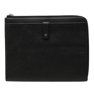 Saint Laurent Pre-owned Vintage Leder Clutch - - Pre-owned - Damen - Schwarzk - ONE SIZE