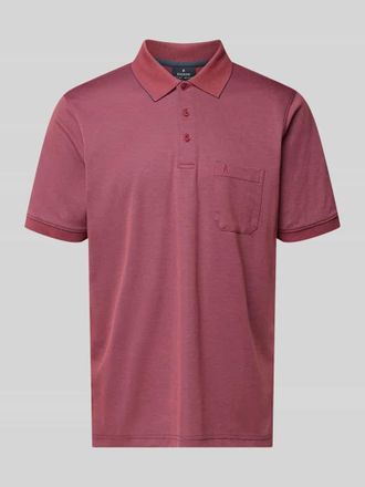 Ragman Relaxed Fit Poloshirt aus Baumwoll-Mix