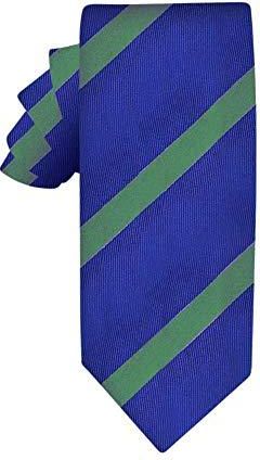 AusCufflinks Cravate fine bleu marine avec rayures verts | Cadeaux pour homme | Cravates pour t&eacute;moin | Cravates de mariage