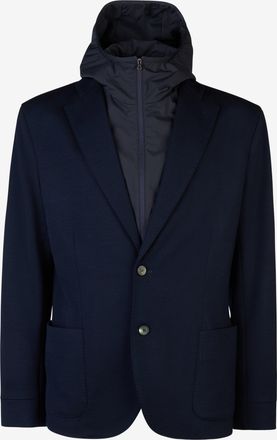 Sease Hooded Blazer - Navy