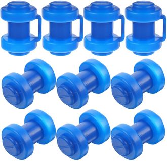 FOMIYES 10 Stück Trampolin Stangenkappen aus Robustem PP Kunststoff Verschleißfest und Reißfest Universelle Trampolin Ersatzteile für Netzbefestigung und Einf