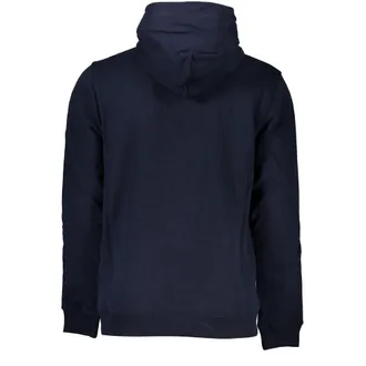 Tommy Hilfiger Logo-Embroidered Cotton Hoodie - Blue