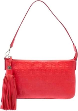 Fendi Sac bandouli&egrave;re vintage Pre-owned - Femme - Pre-owned - Rouge - Taille: ONE Size