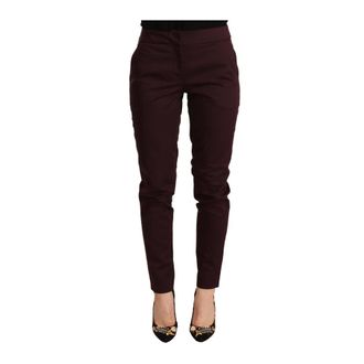 Just Cavalli Femme, Pantalons, Brun, Taille: 36 FR Pantalon Slim Mi-Haute