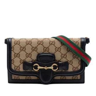 Gucci Sac bandouli&egrave;re vintage en toile Pre-owned - Femme - Pre-owned - Brun - Taille: ONE Size