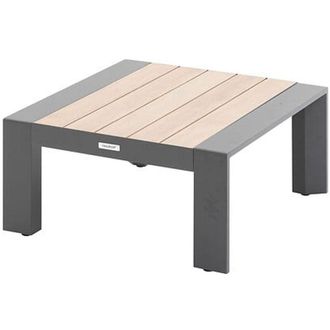 Hesperide Hesperide - Table basse de jardin petit mod&egrave;le en aluminium effet bois evasion