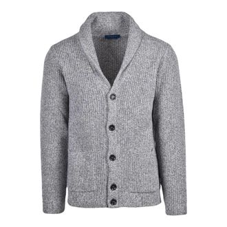 Daniele Fiesoli Schalkragen-Strickjacke - - Knitwear - Herren - Grau - 2XL